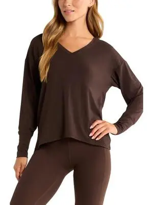 Zella Long Sleeve T-shirt - Brown Mole
