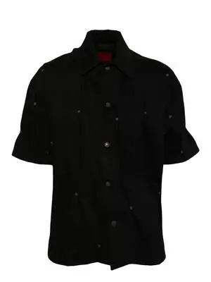 KUSIKOHC Multi-rivet Denim Short Sleeves Shirt