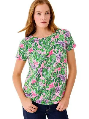 LILLY PULITZER Key West Top Conch Shell Pink Roaring With Joy