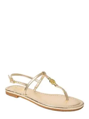 Lilly Pulitzer® Delilah Logo Sandal - Gold