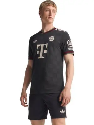 Adidas Fc Bayern 25/26 Third Authentic Jersey - Black / Halo Ivory