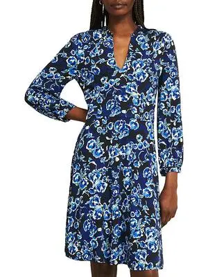 HOBBS LONDON Harper Jersey Dress - Navy Multi