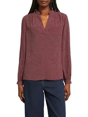 HOBBS LONDON Mila Blouse - Red Multi