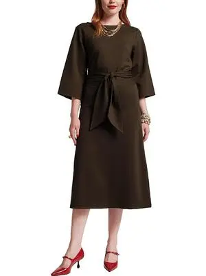 FRANCES VALENTINE Whitney Wrap Dress - Olive
