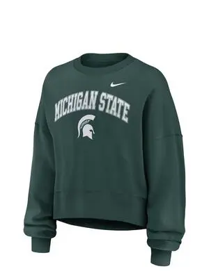 Nike Michigan State Phoenix Arch College Pullover Crew - Green