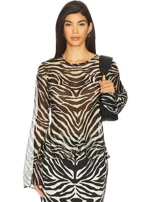 AUTEUR Zadie Top - Zebra Print