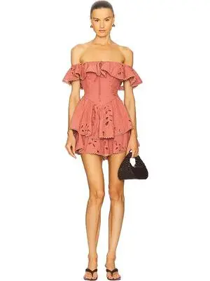 Saylor Megara Romper - Dusty Rose