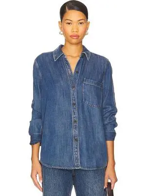 Rails Atticus Button-down Top - Antique Blue