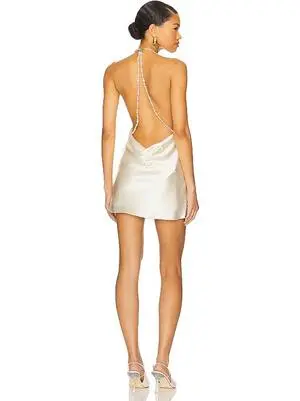 Retrofete Siobhan Embellished Mini Dress - Cream