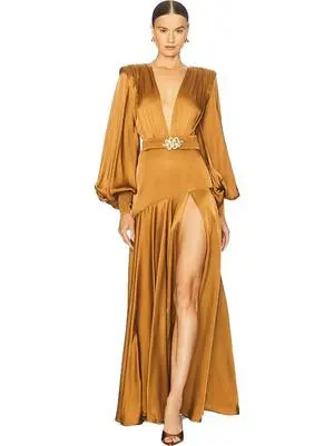 BRONX AND BRONCO Carmen Maxi Dress - Copper
