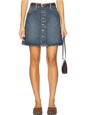 LEVI'S Denim Button Front Skirt - Eight Track Skirt