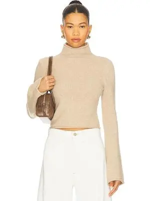Joe's Jeans Jane Roll Neck Sweater - Camel