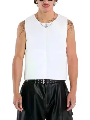 PUMA Zip-front Mesh-insert Vest - White