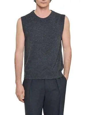 SANDRO Cashmere Sweater Vest