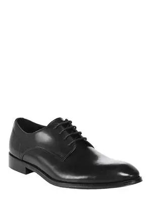 Bloomingdale'S Plain Toe Lace-up Derby Shoes - Black