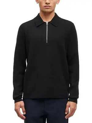 SAMSØE SAMSØE Guna Half Zip Sweater - Black