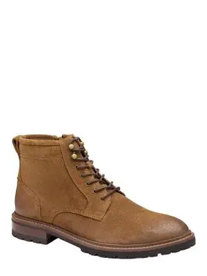 Johnston & Murphy Barrett Plain Toe Boot - Snuff Oiled Suede