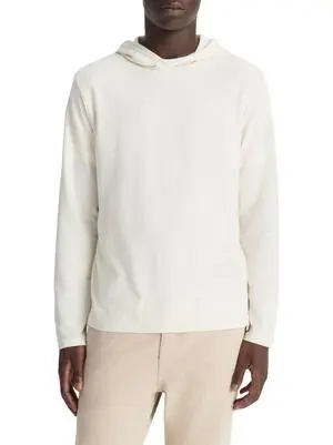 Vince Pima Cotton Piqué Hoodie - Blanco