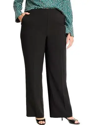 NIC+ZOE Lenox Stretch Suit Pants - Black Onyx