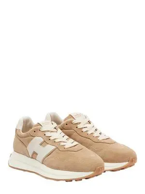 Hogan H641 Suede Sneakers - Beige
