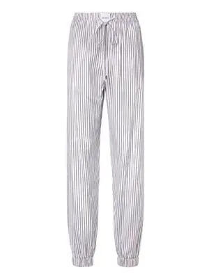 Attico Striped Cotton Sweatpants - Multicoloured