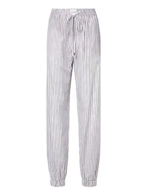 Attico Striped Cotton Sweatpants - Multicoloured