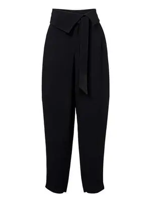 Attico High-rise Tapered Pants - Black