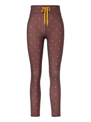 The Upside Mikkola Printed High-rise Leggings - Brown