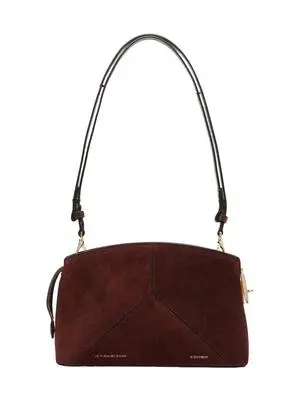 Victoria Beckham Suede Shoulder Bag - Brown