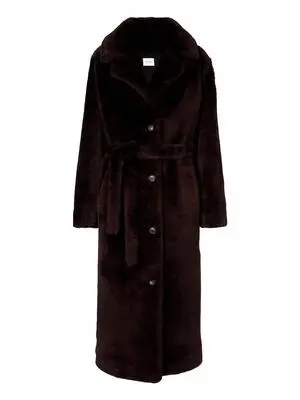 YVES SALOMON Shearling Coat - Brown