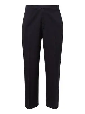 Thom Browne Cotton Twill Straight Pants - Blue