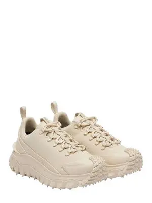 Moncler Trailgrip Apex Leather Sneakers - Beige