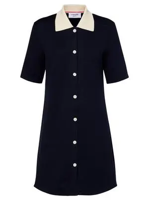 Thom Browne Cotton Polo Dress - Blue