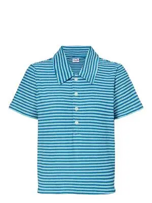 The Upside Rio Lilou Striped Polo Shirt - Blue