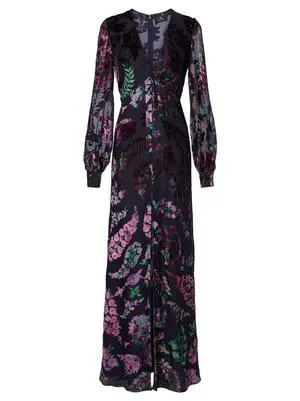 Etro Embroidered Sheer Gown - Multicoloured
