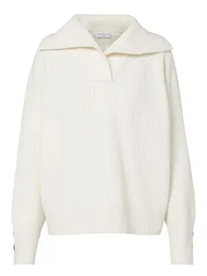 Brunello Cucinelli Wool, Cashmere, And Silk Sweater - White