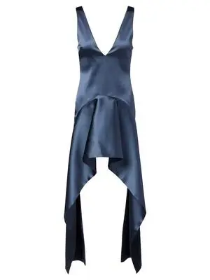 JW Anderson Asymmetric Draped Minidress - Blue