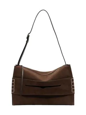 JW Anderson Loafer Suede Tote Bag - Brown