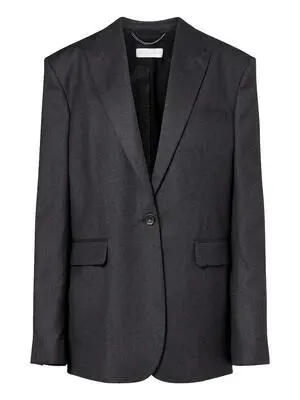Stella McCartney Iconic Wool Flannel Blazer - Grey