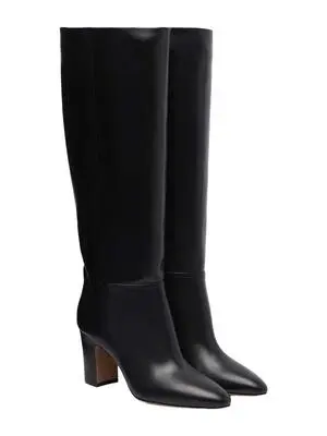 Paris Texas Lavinia 75 Leather Knee-high Boots - Black