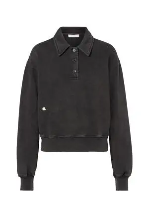 JW Anderson Cotton Polo Sweatshirt - Black