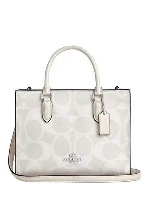 COACH OUTLET Coach Maggie Tote In Signature Canvas - Silver/white/chalk