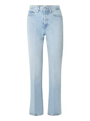 FRAME The Vertical High-Rise Straight-Leg Jeans Blue