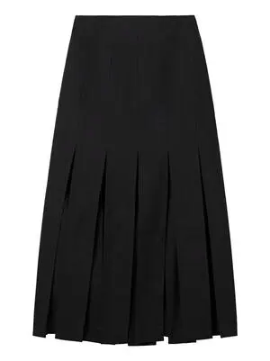 Simone Rocha Cotton-blend Canvas Midi Skirt - Gray