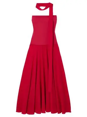 ESSE STUDIOS Illi Strapless Maxi Dress With Tie - Red