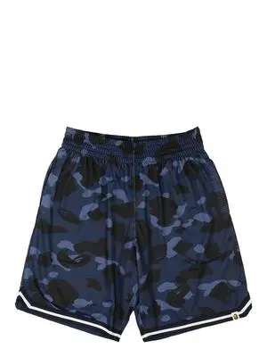 A BATHING APE Camo Wide Fit Basketball Shorts - Blue