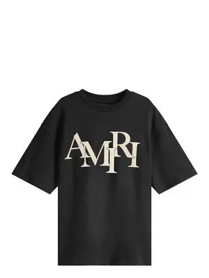 Amiri Staggered Tee - Black
