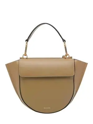 WANDLER Mini Hortensia Leather Tote - Brown