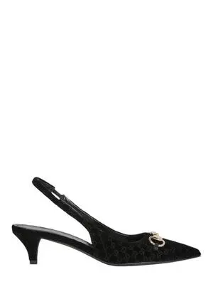 Gucci Slingback Pump With Horsebit - Black