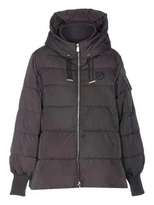 Pinko Hooded Puffer Jacket - Grey